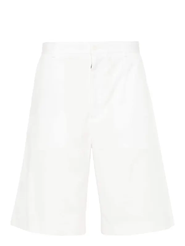 Dolce & Gabbana Logo-plaque Bermuda Shorts - White
