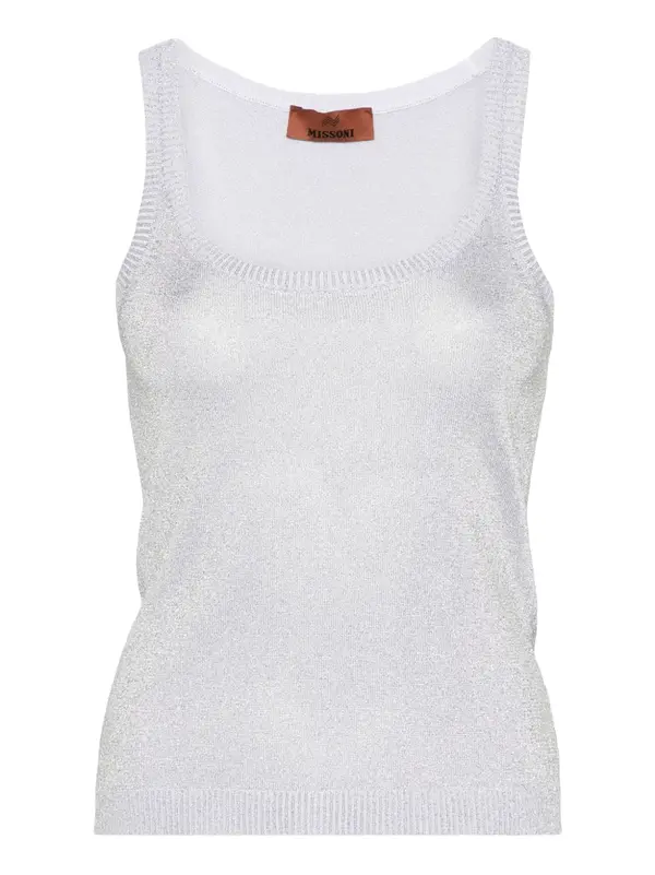 Missoni Sleeveless Lurex Tank Top - Grey
