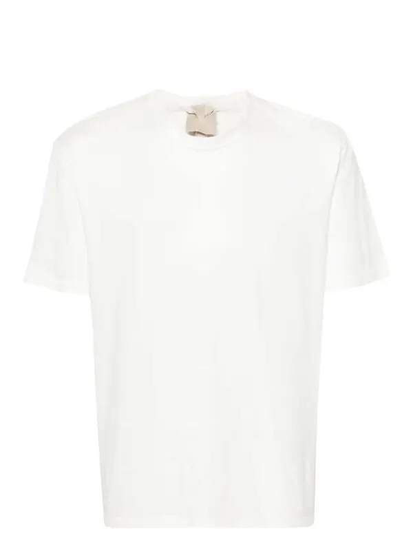 TEN C Logo-patch Cotton T-shirt - White