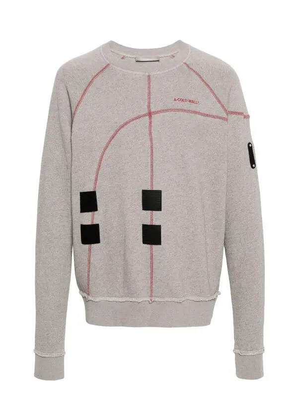 A-COLD-WALL* Intersect Seam-detail Sweatshirt - Grey