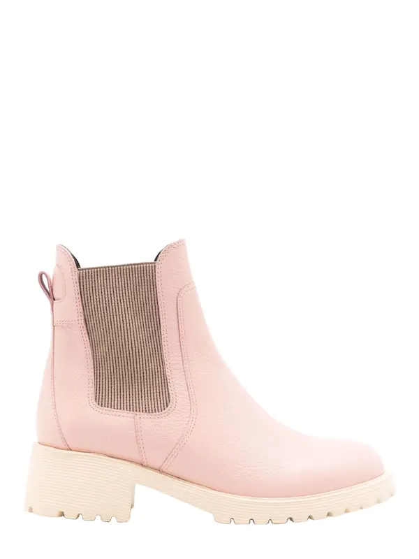 STUDIO CHOFAKIAN Mirre Leather Chelsea Boots - Pink