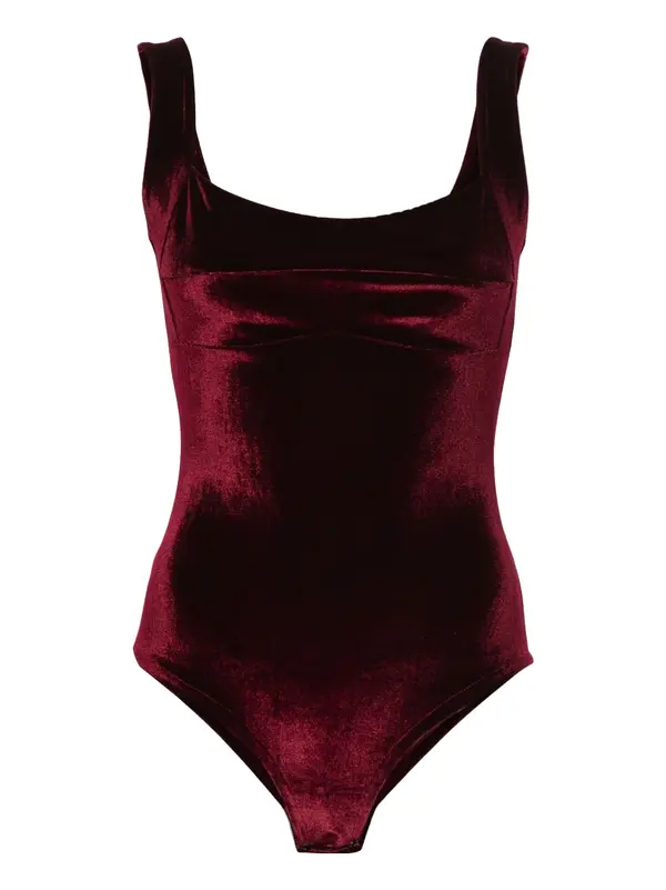 ATU BODY COUTURE Velvet Bodysuit - Red