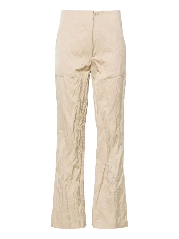 Gauchere Creased Tapered Trousers - Neutrals