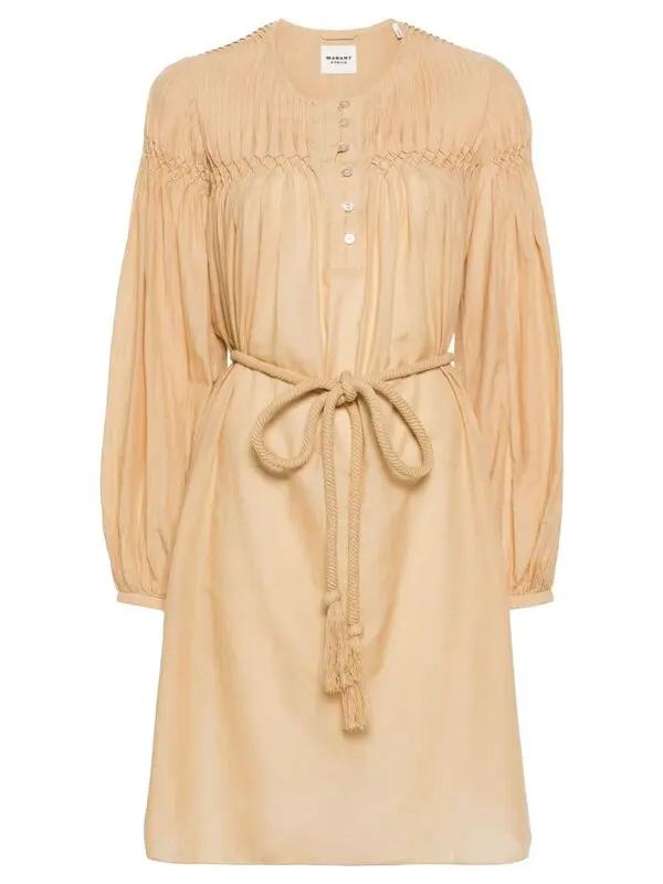 MARANT ETOILE Adeliani Mini Dress - Yellow