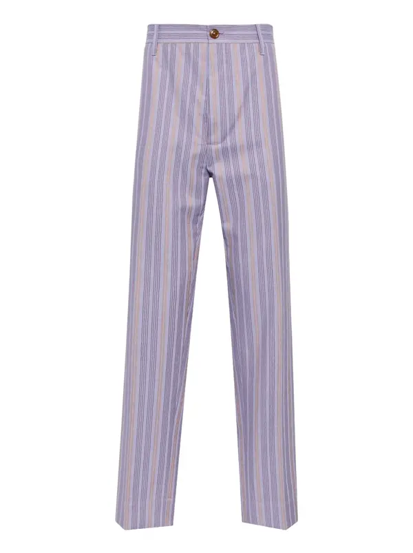 VIVIENNE WESTWOOD Cruise Striped Trousers - Purple