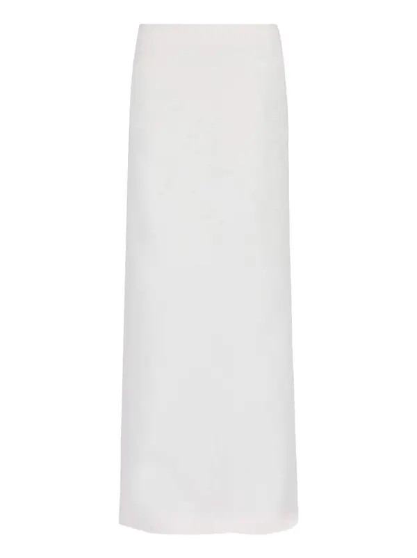 FERRAGAMO High-waisted Maxi Skirt - White