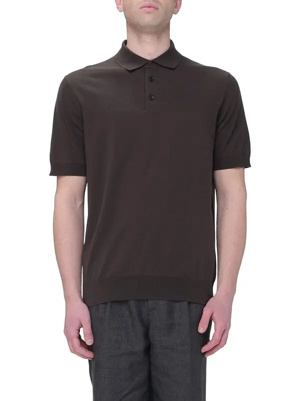 PAOLO PECORA Polo Shirt - Brown