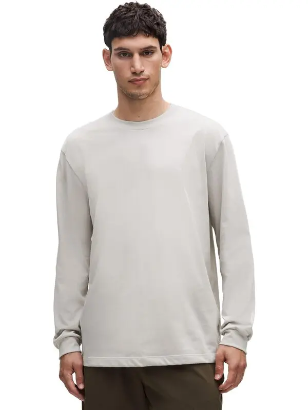 Lululemon Heavyweight Cotton Jersey Long-sleeve Shirt - Dove Grey