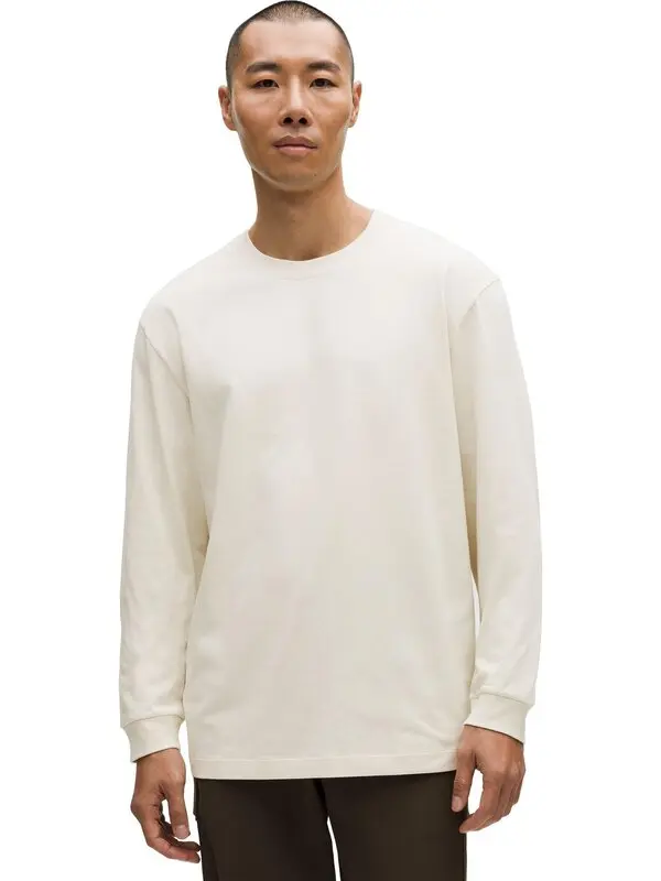 Lululemon Heavyweight Cotton Jersey Long-sleeve Shirt - Light Ivory