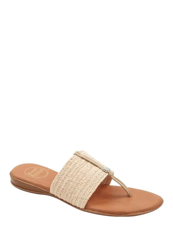 Andre Assous Woven Flip-flops - Natural