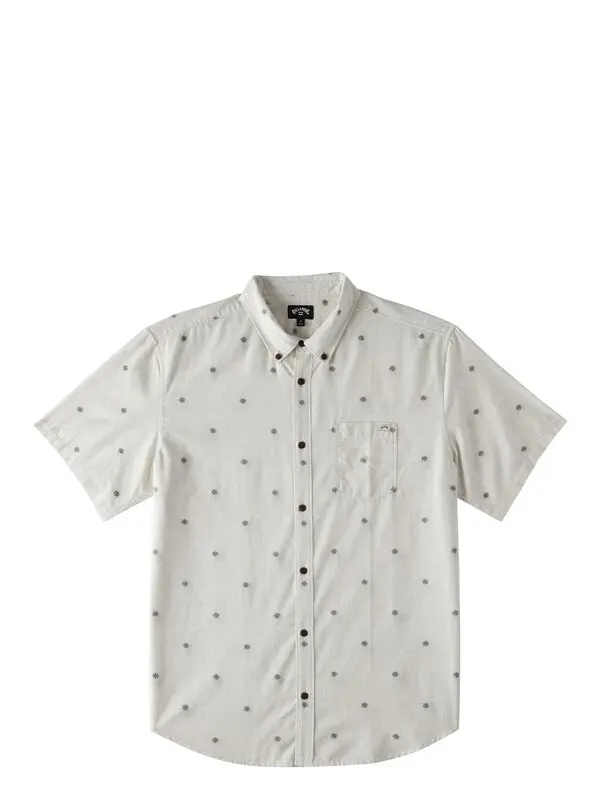 BILLABONG All Day Neat Jacquard Short Sleeve Button-down Shirt - Chino