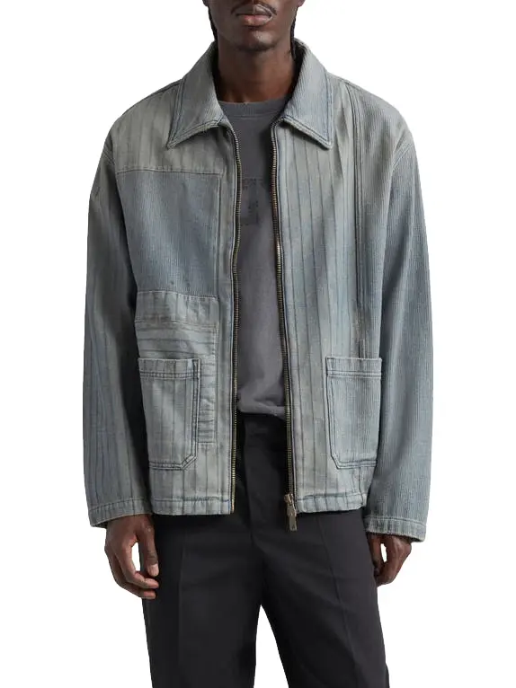 Golden Goose Journey Zip Denim Jacket - Grey