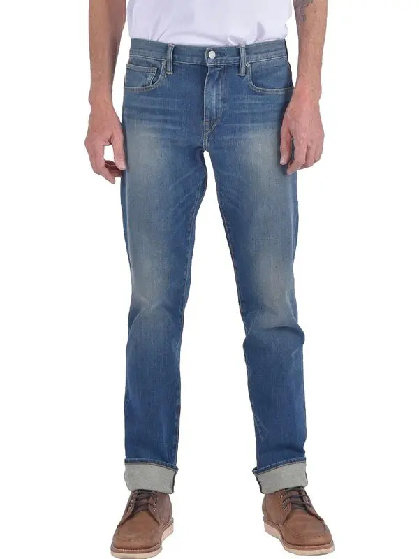 HIROSHI KATO The Hammer Straight Selvedge Baggy Jeans - Rain