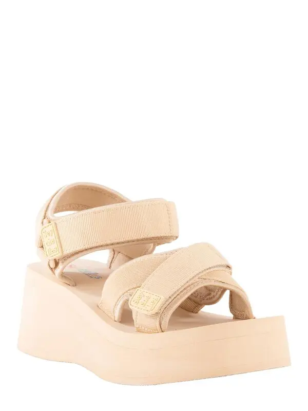 Seychelles Serenade Platform Wedge Sandal - Beige