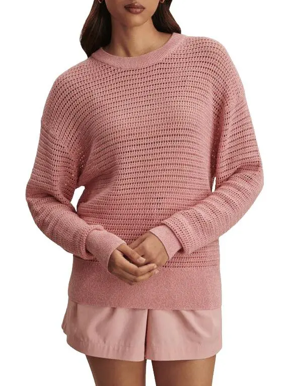 Varley Kershaw Crewneck Sweater - Brandy Rose