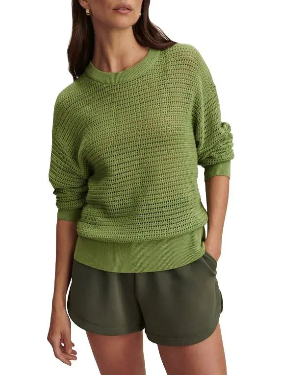 Varley Kershaw Crewneck Sweater - Tender Green