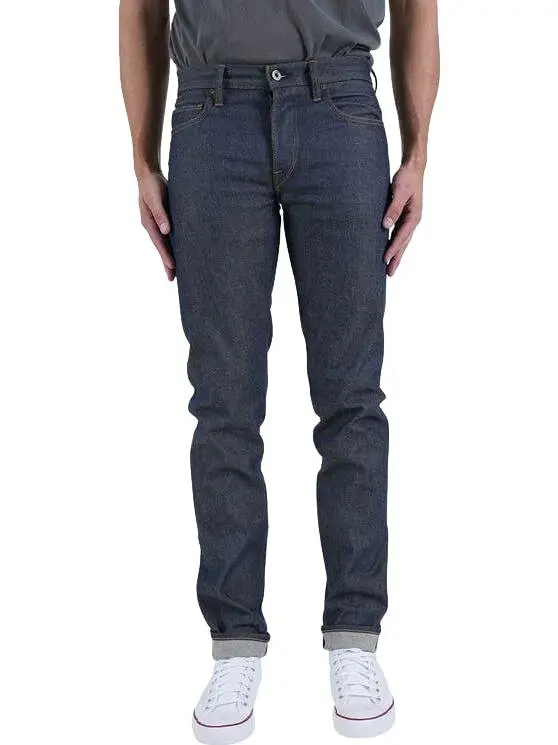 HIROSHI KATO Pen Slim 12.5-ounce Natural Slub Jeans - Indigo Raw