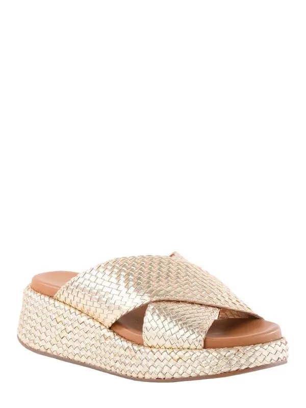 Seychelles Key West Platform Wedge Sandal - Gold