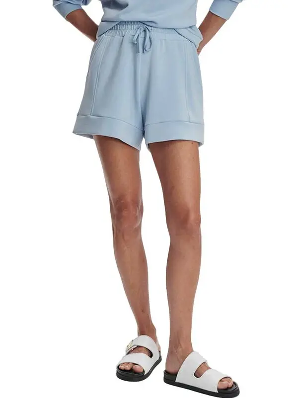Varley Atrium High-waist Shorts - Cashmere Blue