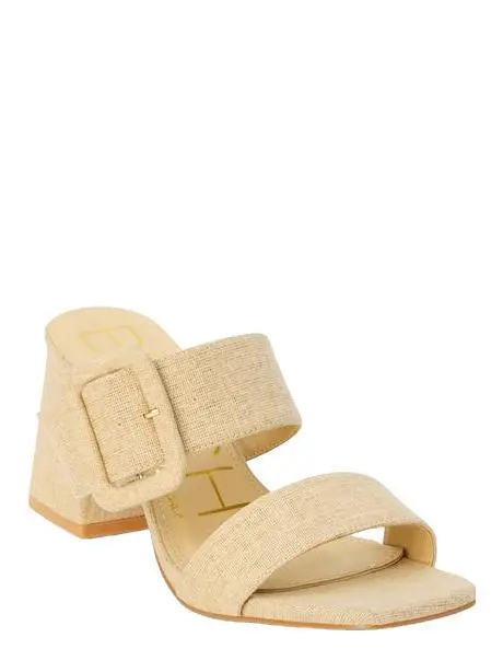 Matisse Lucy Block Heel Sandal - Natural Linen
