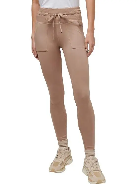 Travis Mathew Friday Ponte Pocket Leggings - Natural