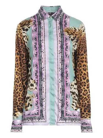 Just Cavalli Leopard-print Twill Shirt - Brown