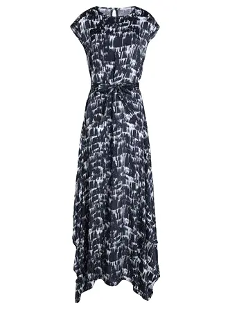 Peserico Maxi Flared Dress - Blue