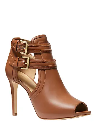 Michael Kors Blaze Open-toe Ankle Boots - Brown