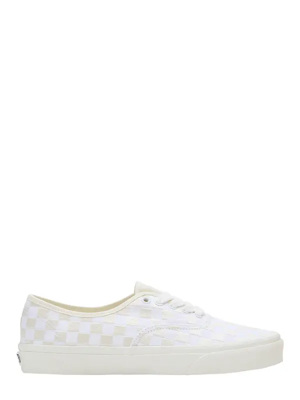 VANS Authentic Embroidered Checkerboard Sneakers - White