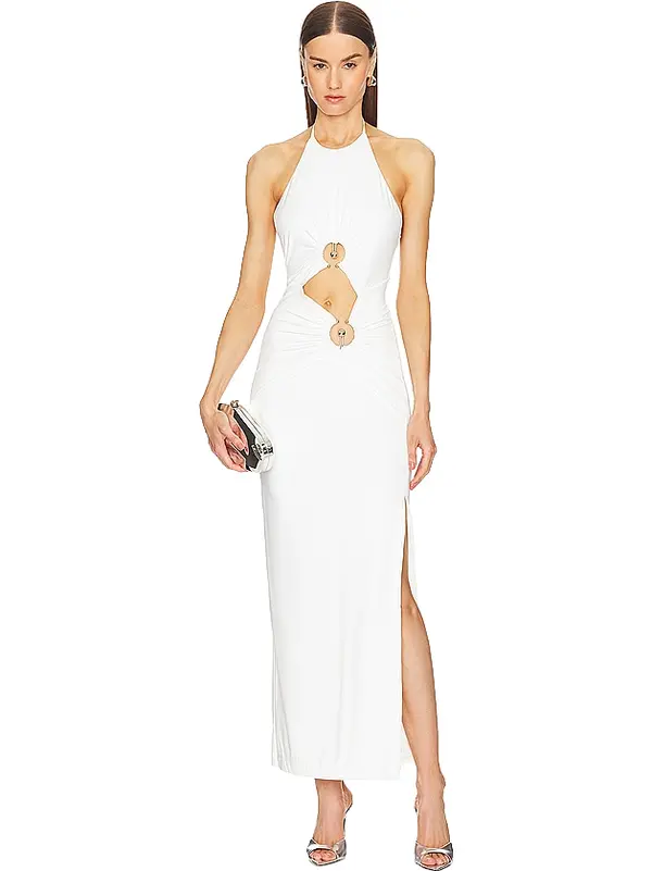 Bardot Neve Maxi Dress - Orchid White