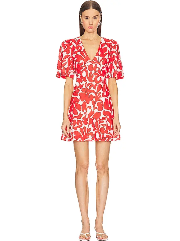 Rhode Mariana Dress - Red Caspian Lagoon Grande