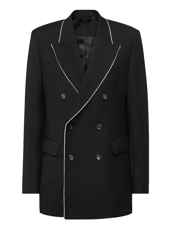 WALES BONNER Rise Double-breasted Blazer - Black