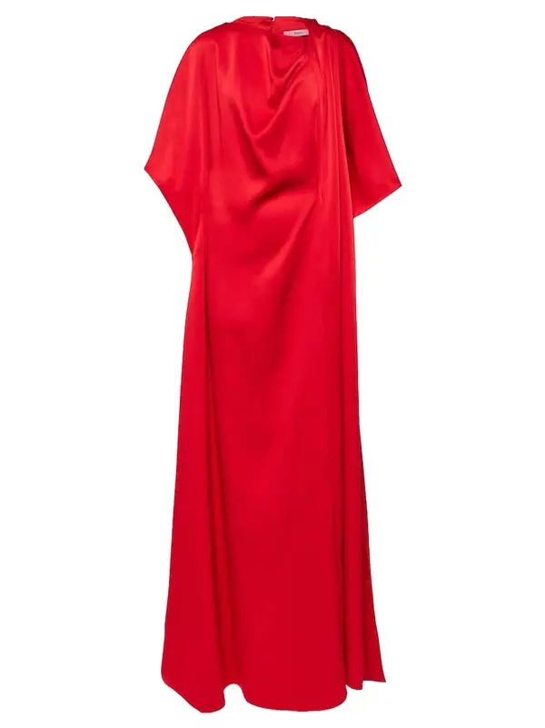 Safiyaa Reda Gathered Gown - Red