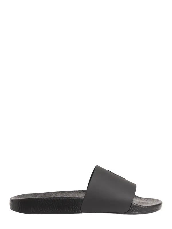 Ralph Lauren Polo Pony Slides - Black