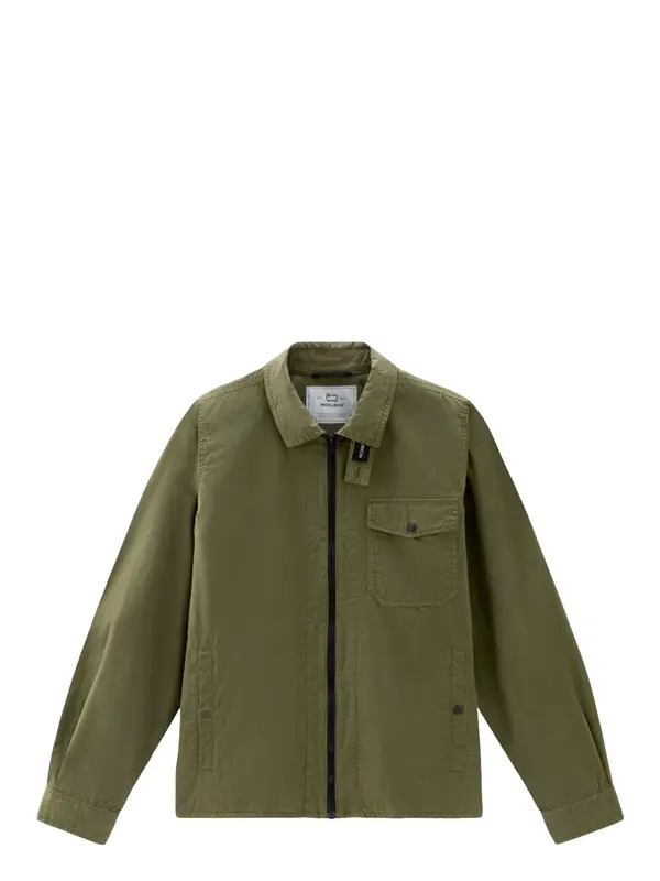 Woolrich Gabardine-weave Shirt Jacket - Green