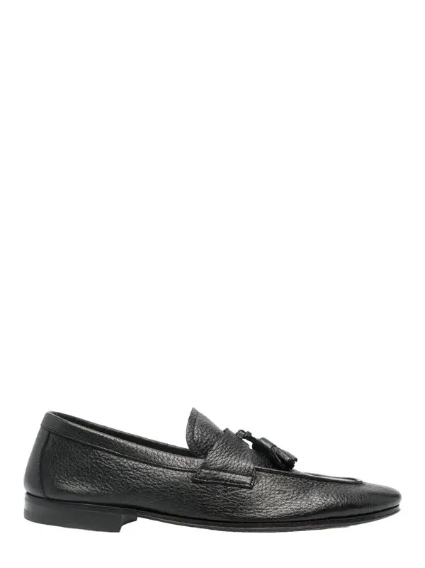HENDERSON BARACCO Tassel-detail Leather Loafers - Black