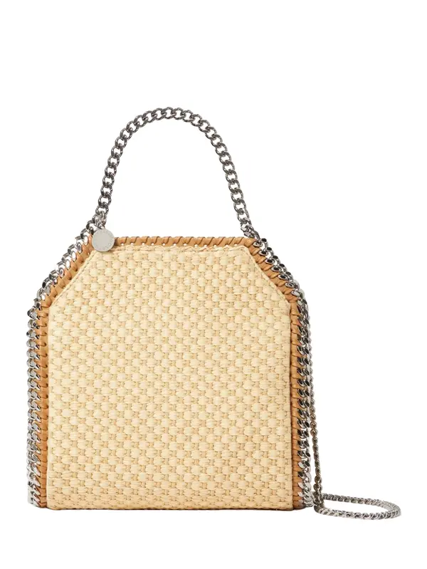 Stella McCartney Mini Falabella Raffia Tote - Neutrals