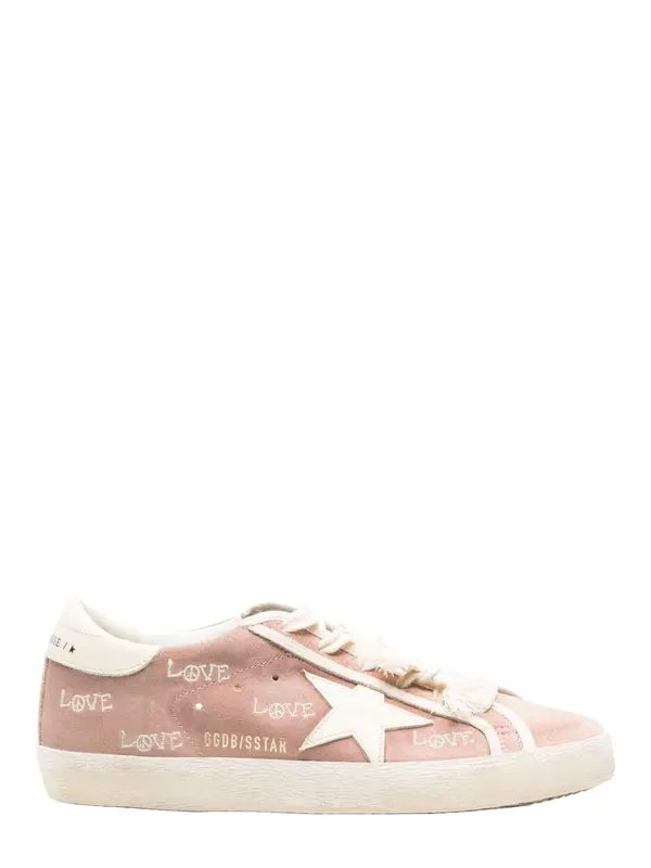 GOLDEN GOOSE Super-star Suede Sneakers - Pink