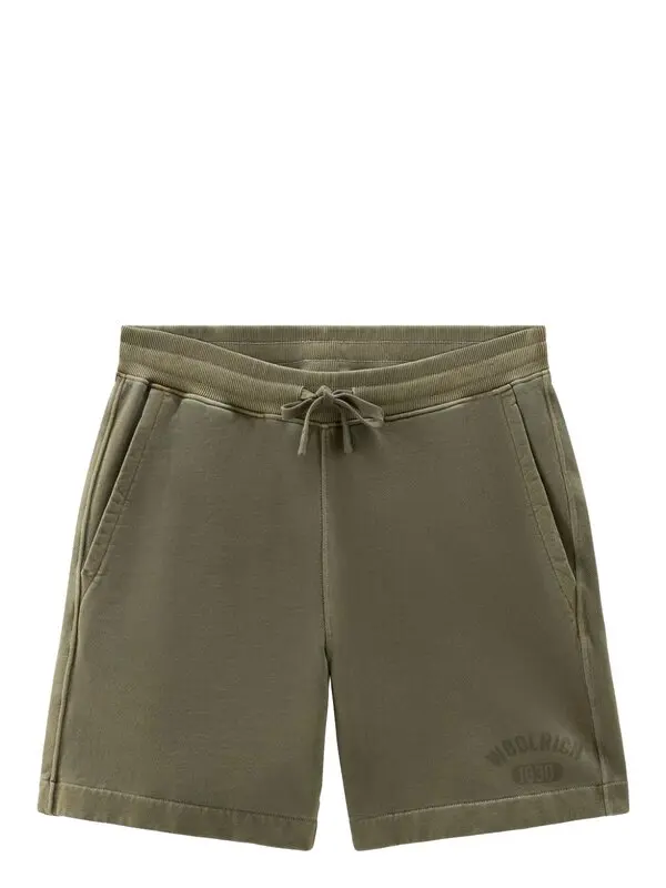 Woolrich Logo-print Cotton Shorts - Green