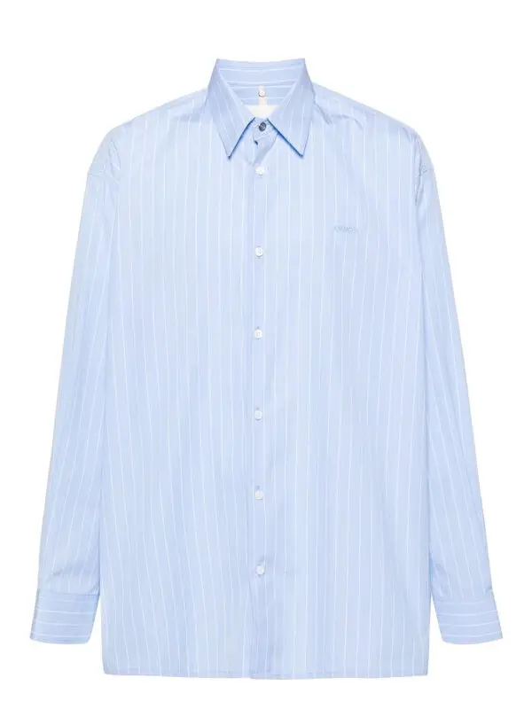 OAMC Homer Striped Cotton Shirt - Blue