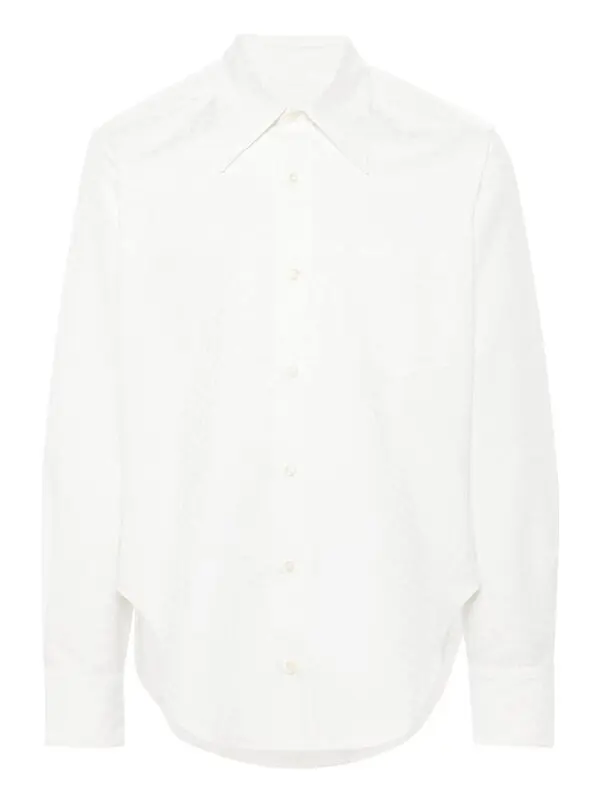 ERL Logo-jacquard Shirt - White