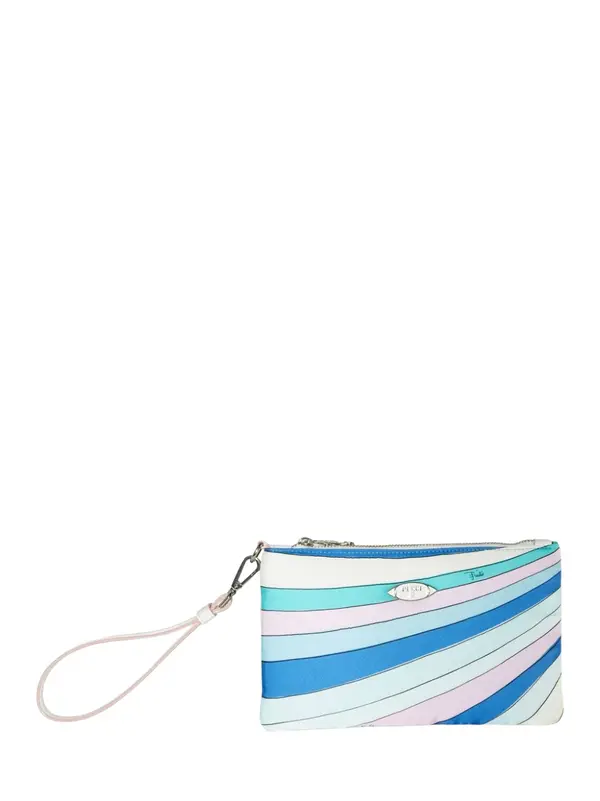 Emilio Pucci Iride-print Clutch - Blue