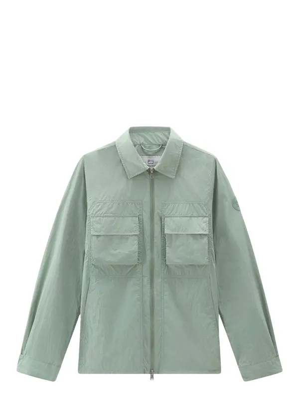 Woolrich Crinkle Shirt Jacket - Green