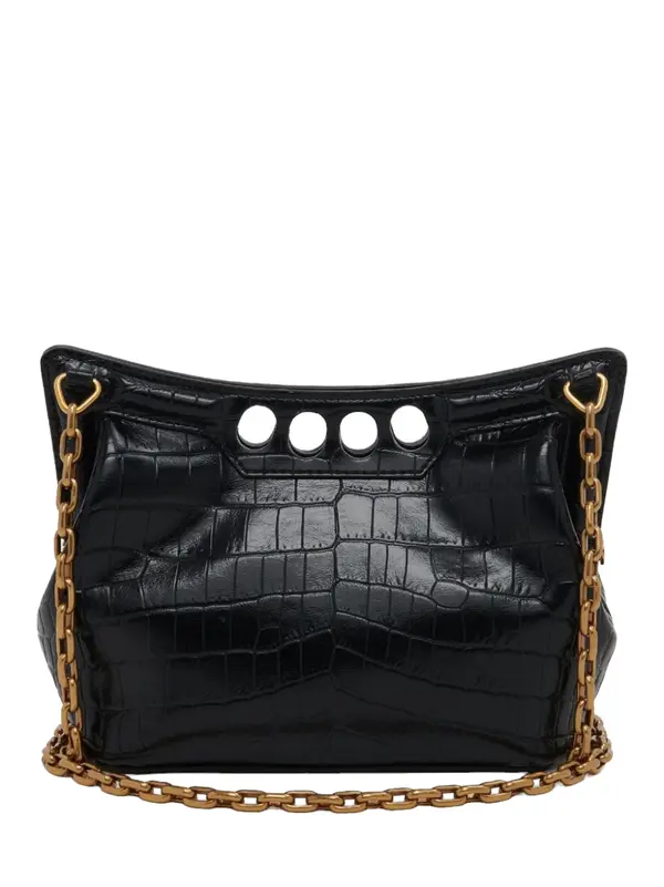Alexander McQueen Mini The Peak Shoulder Bag - Black