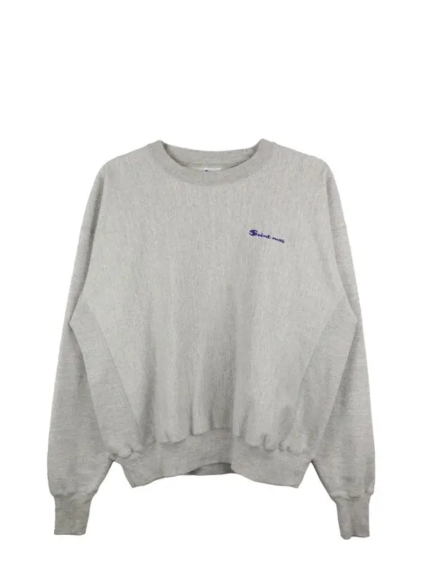 SAINT MXXXXXX Crew-neck Cotton-blend Sweatshirt - Grey