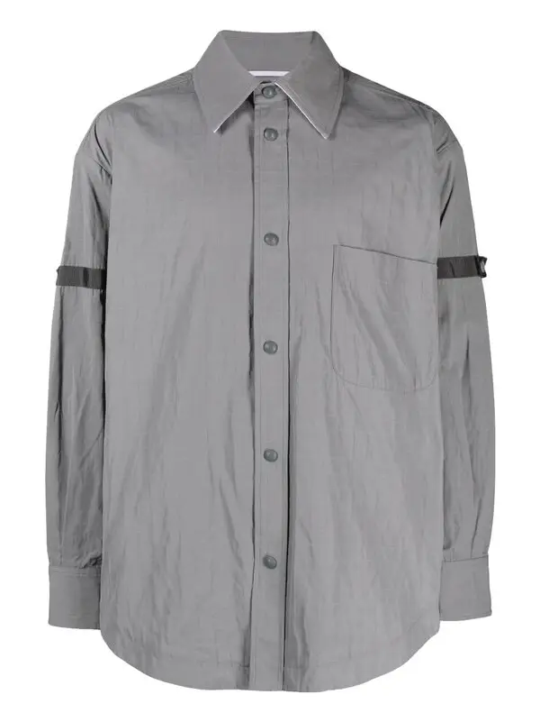 Thom Browne Button-fastening Shirt Jacket - Grey