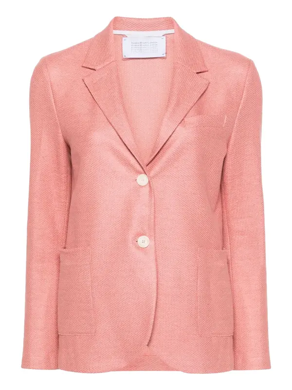 Harris Wharf London Knitted Single-breasted Blazer - Pink