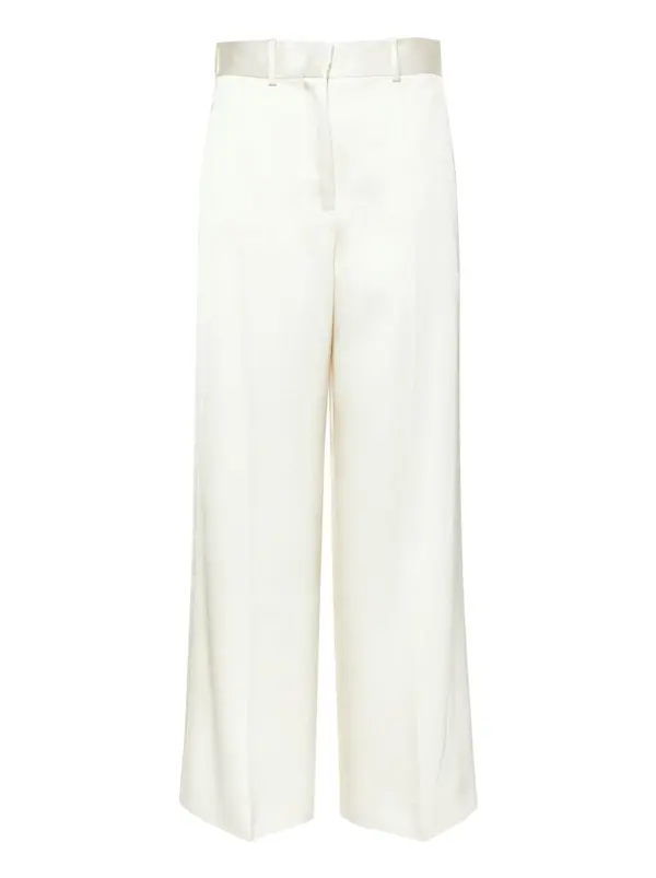 JIL SANDER High-rise Palazzo Trousers - Neutrals
