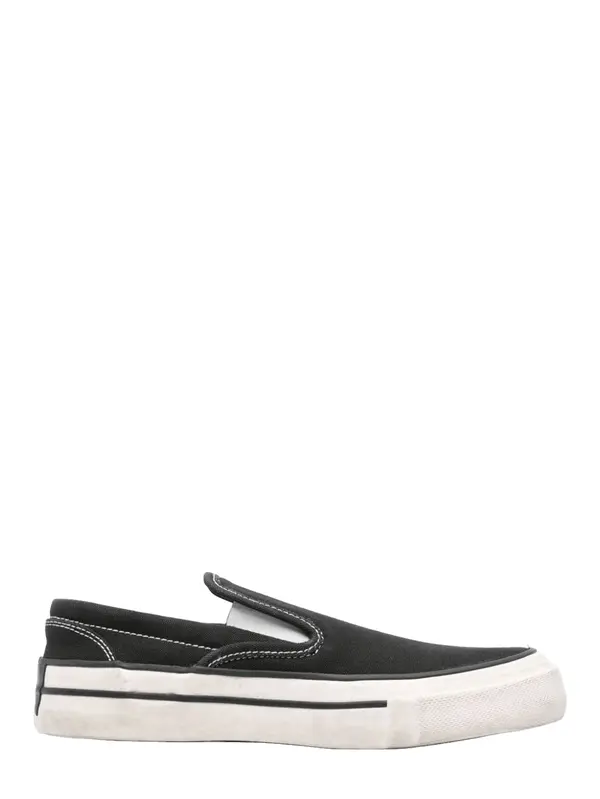 Rhude Canvas Slip-on Sneakers - Black