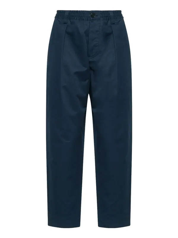 Marni Gabardine Tapered Trousers - Blue